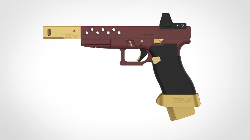 Deadshot gun from the movie Suicide Squad 3D print model - Pinshape