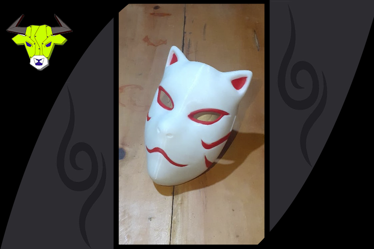 3D Printed Anbu Mask / Máscara Anbu - Naruto by robulltec | Pinshape