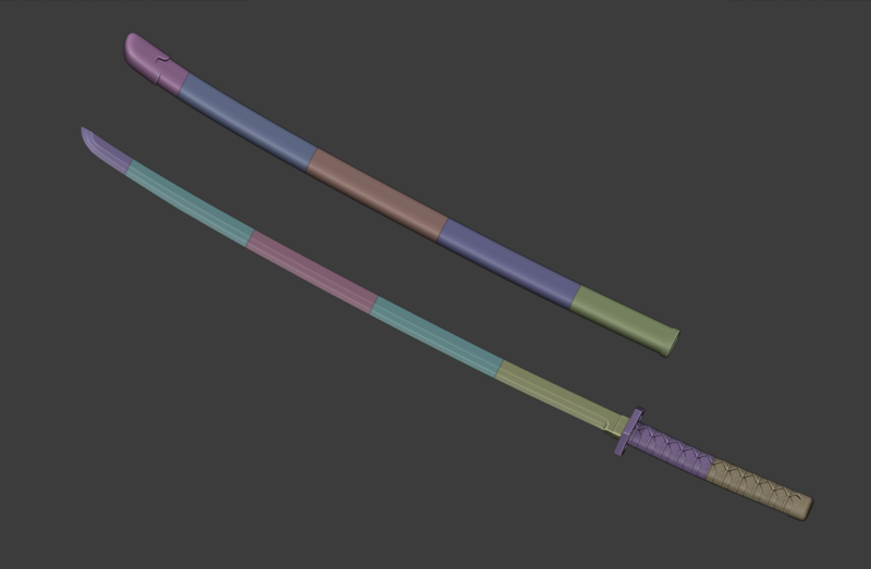 Nichirin Blade from Demon Slayer - Pinshape
