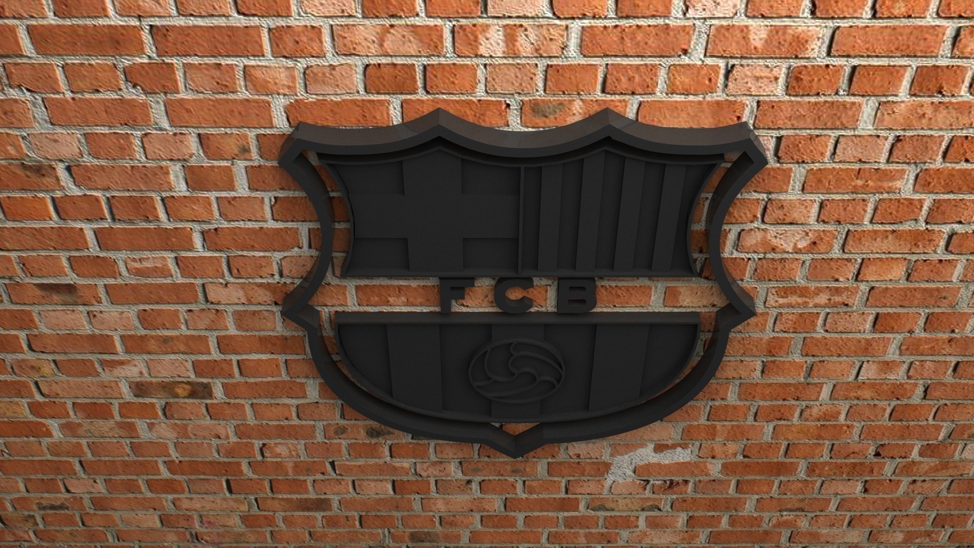 Fc Barcelona Logo 3d
