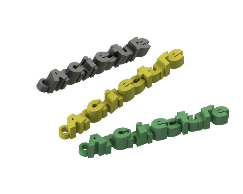 KEYCHAIN ARCHITECTURE - Pinshape