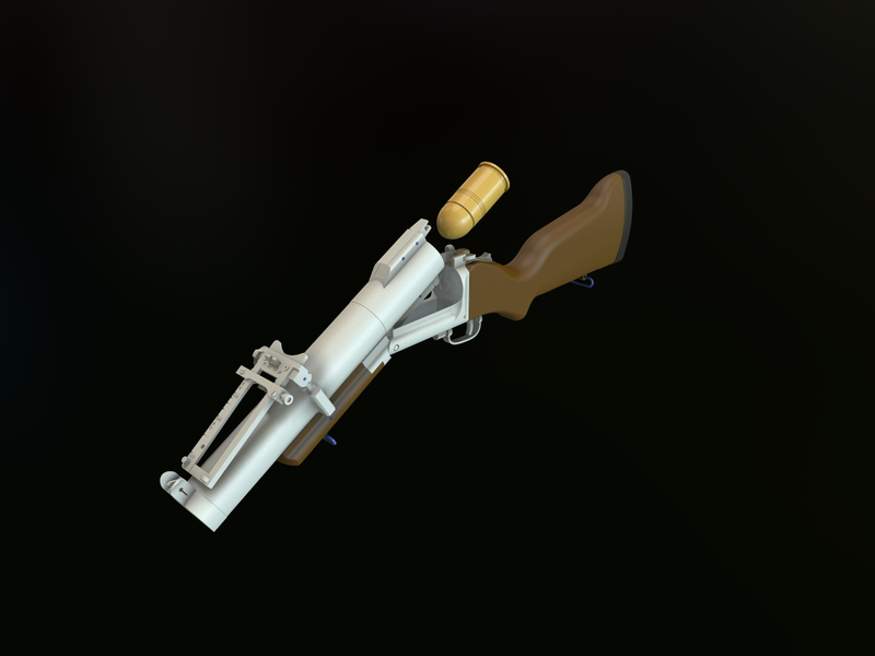 USA 40MM GRENADE LAUNCHER M79 1/6 12 INCH - Pinshape