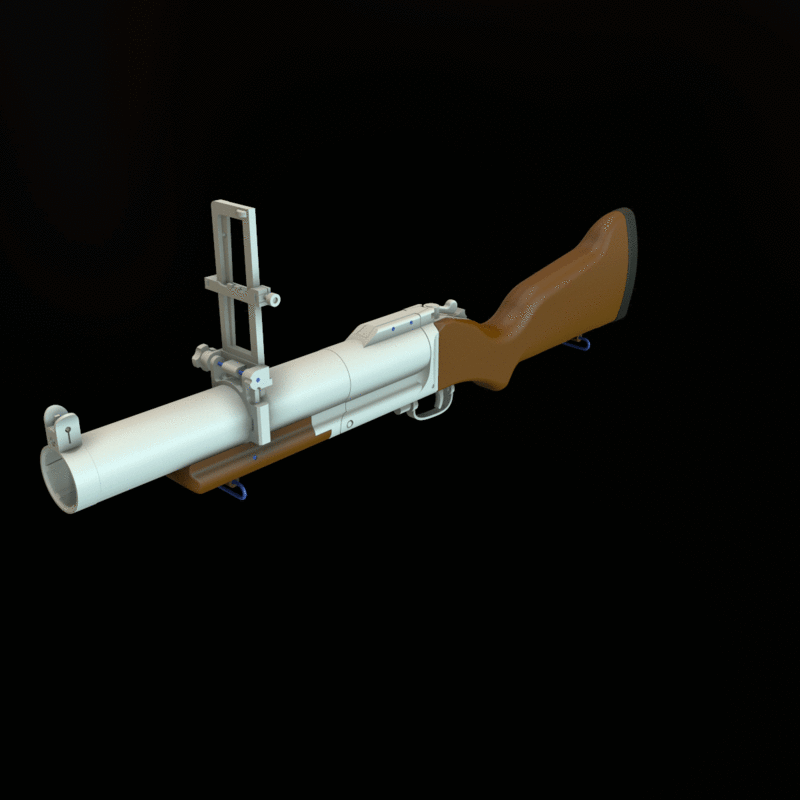 USA 40MM GRENADE LAUNCHER M79 1/6 12 INCH - Pinshape