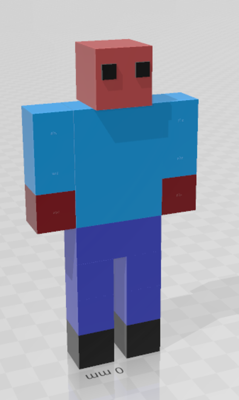 mincraft man - Pinshape