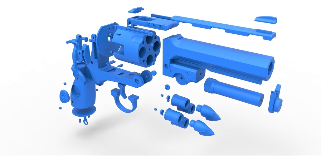 3D Printed Samaritan Revolver from the movie Hellboy 2004 by ...
