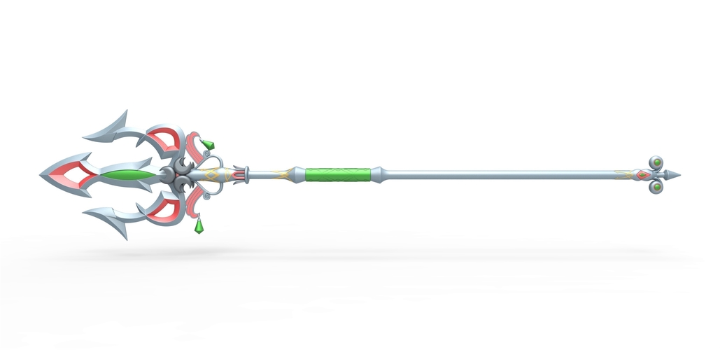 3D Printed Lightscale trident from the game Legend of Zelda by ...