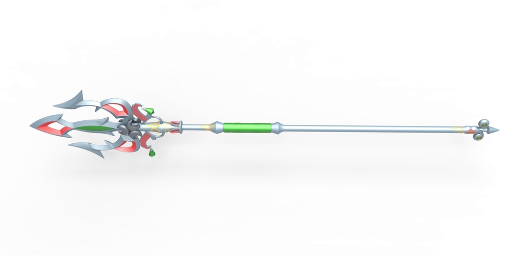 3D Printed Lightscale trident from the game Legend of Zelda by ...