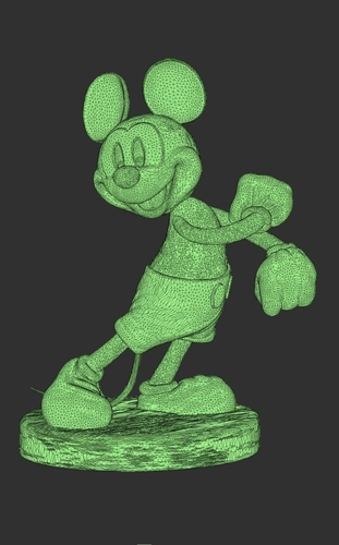 3D Printed Mickey mouse happy.3d printable. by gt5prologue | Pinshape