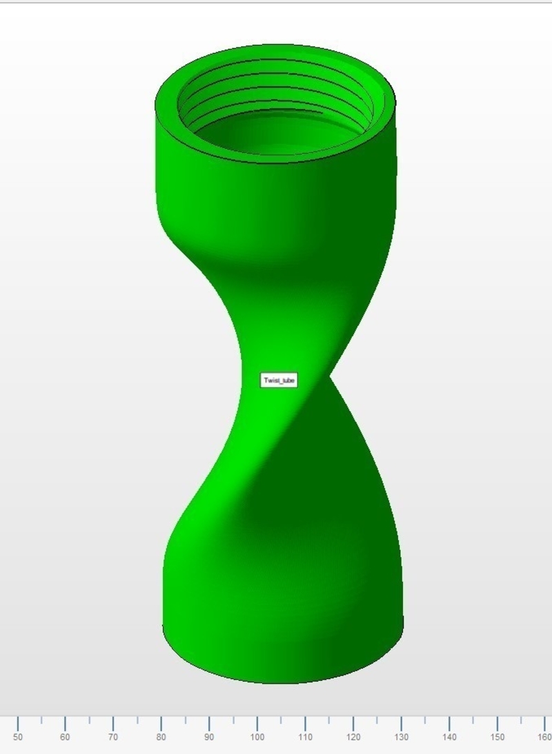 BUILD A CUSTOM BONG - MIDDLE PART (TWIST TUBE) - Pinshape