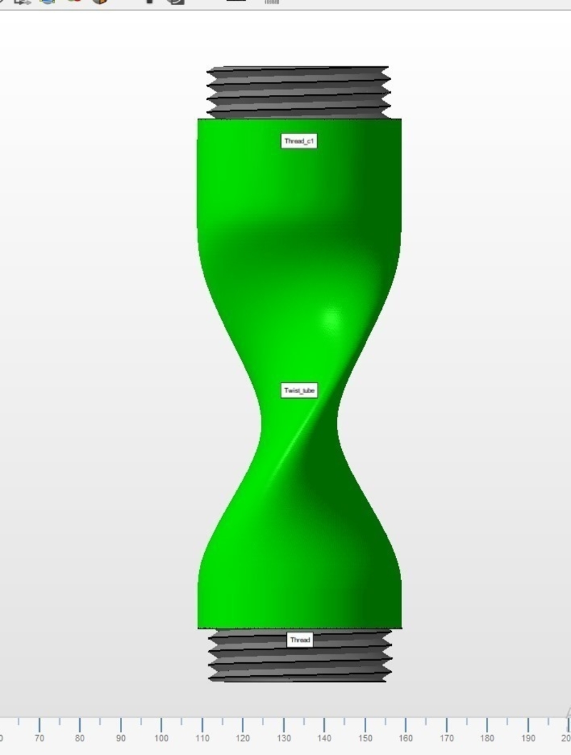 BUILD A CUSTOM BONG - MIDDLE PART (TWIST TUBE) - Pinshape