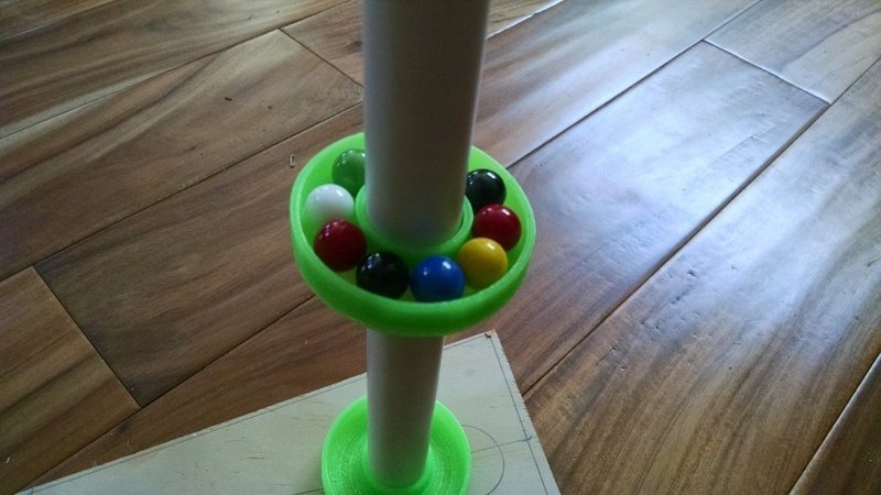 Filament stack with free spinning spools - Pinshape