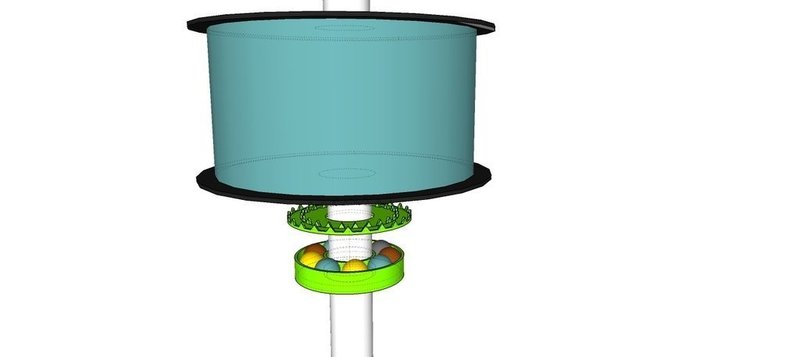Filament stack with free spinning spools - Pinshape