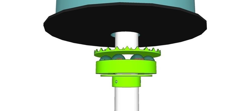 Filament stack with free spinning spools - Pinshape