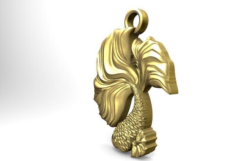 Betta fish pendant - Pinshape