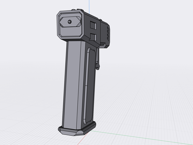 Futuristic short barrel Pistol (Combine 4BP) - Pinshape