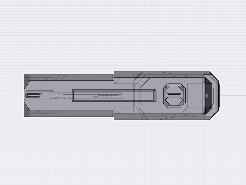Futuristic short barrel Pistol (Combine 4BP) - Pinshape