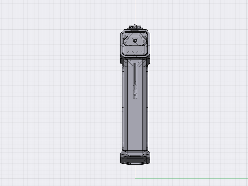 Futuristic short barrel Pistol (Combine 4BP) - Pinshape
