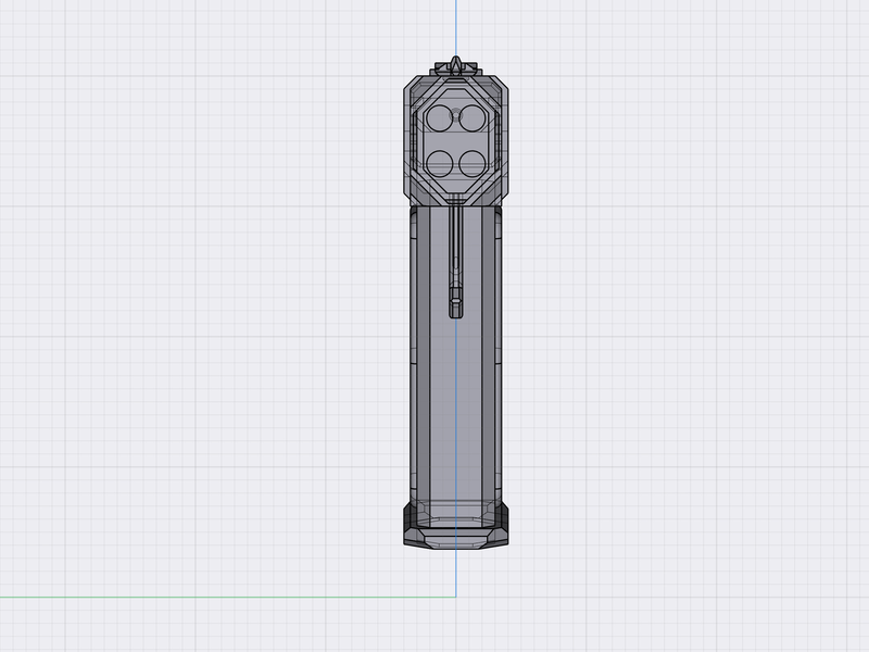 Futuristic short barrel Pistol (Combine 4BP) - Pinshape