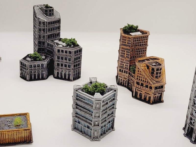 N-Scale Futuristic Buildings - Pinshape