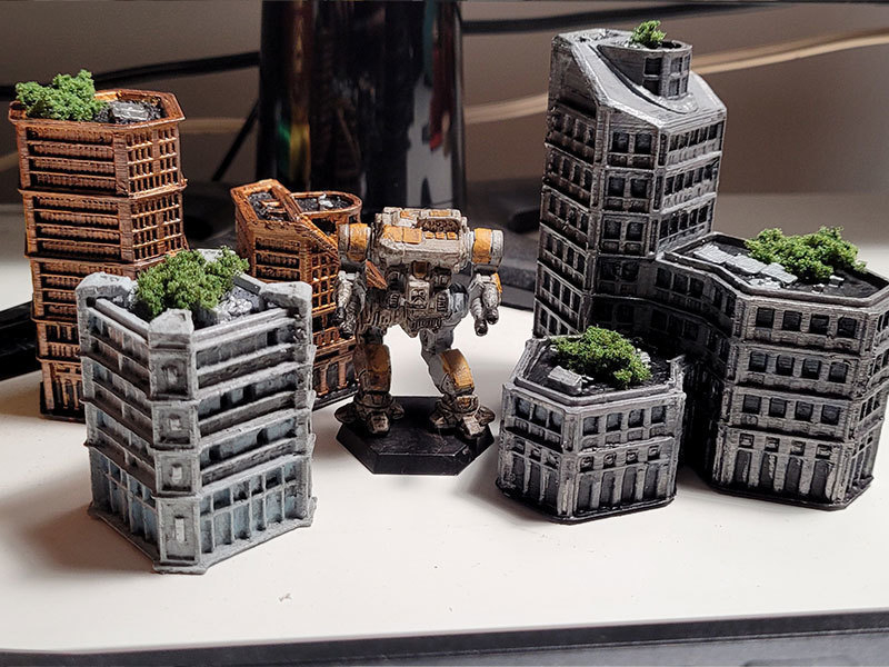 N-Scale Futuristic Buildings - Pinshape