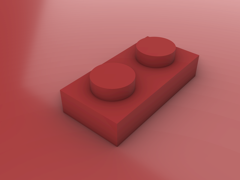 LEGO Plate 1X2 - Pinshape