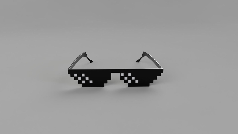 Glasses_minecraft - Pinshape