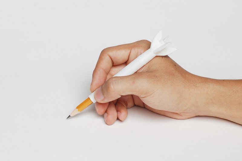 Rocket Pencil Extender - Pinshape