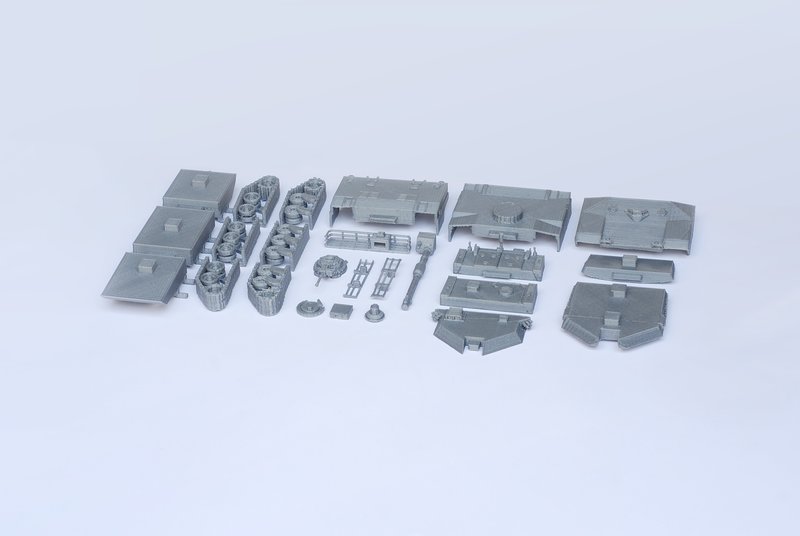 M1 Abrams Tank Model Kit - 25 body parts - Pinshape