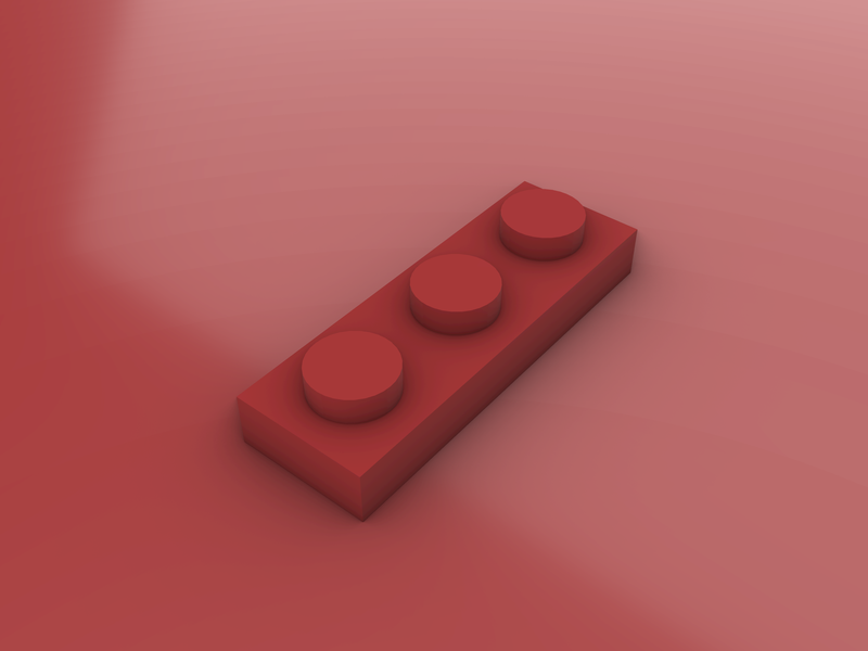LEGO Plate 1X3 - Pinshape