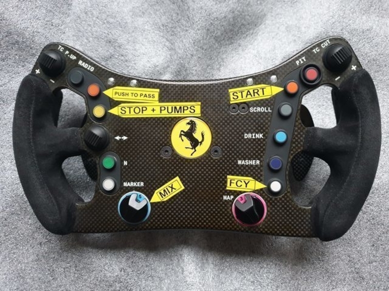 FERRARI 488 GT3 REPLICA STEERING WHEEL KNOB - Pinshape