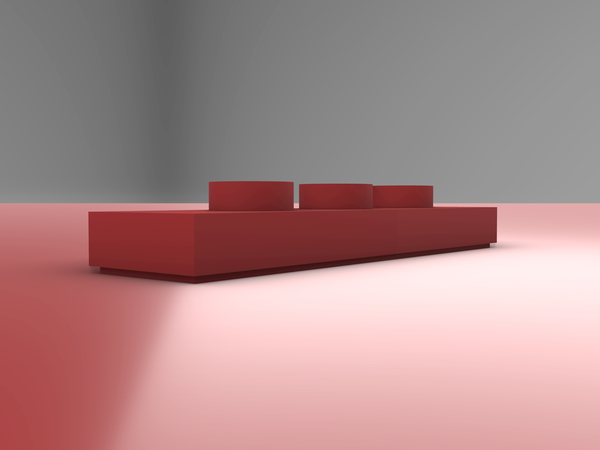 LEGO Plate - 2X4 with 3 Knobs - Pinshape