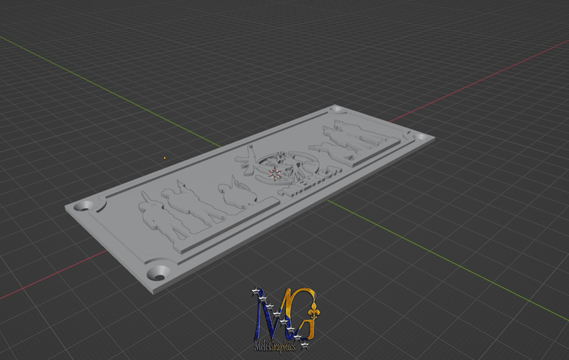 Merica Soldiers Tribute - Sign - STL 3D Print File - Pinshape