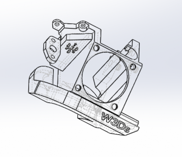 3D Printed Hot End For Microswiss part#M2601 by 3DsInnovations | Pinshape