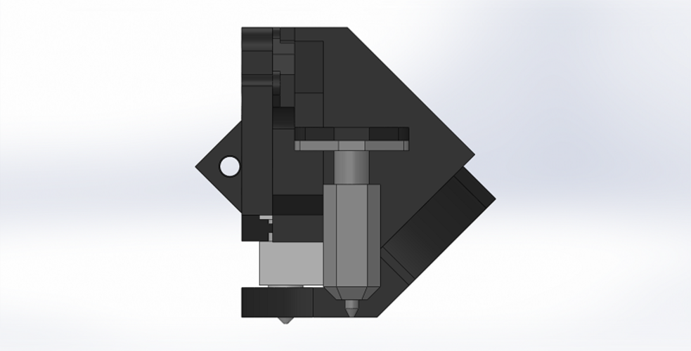 3D Printed Hot End For Microswiss part#M2601 by 3DsInnovations | Pinshape