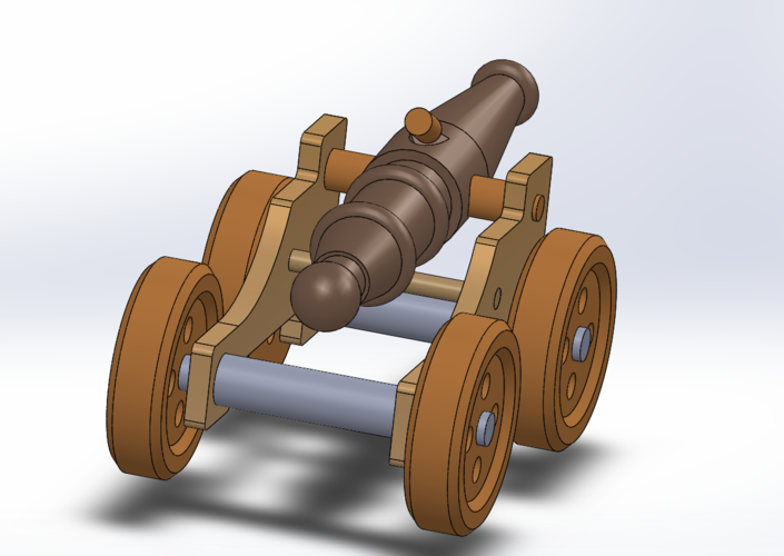 3D Printed cannon by saithankudas | Pinshape
