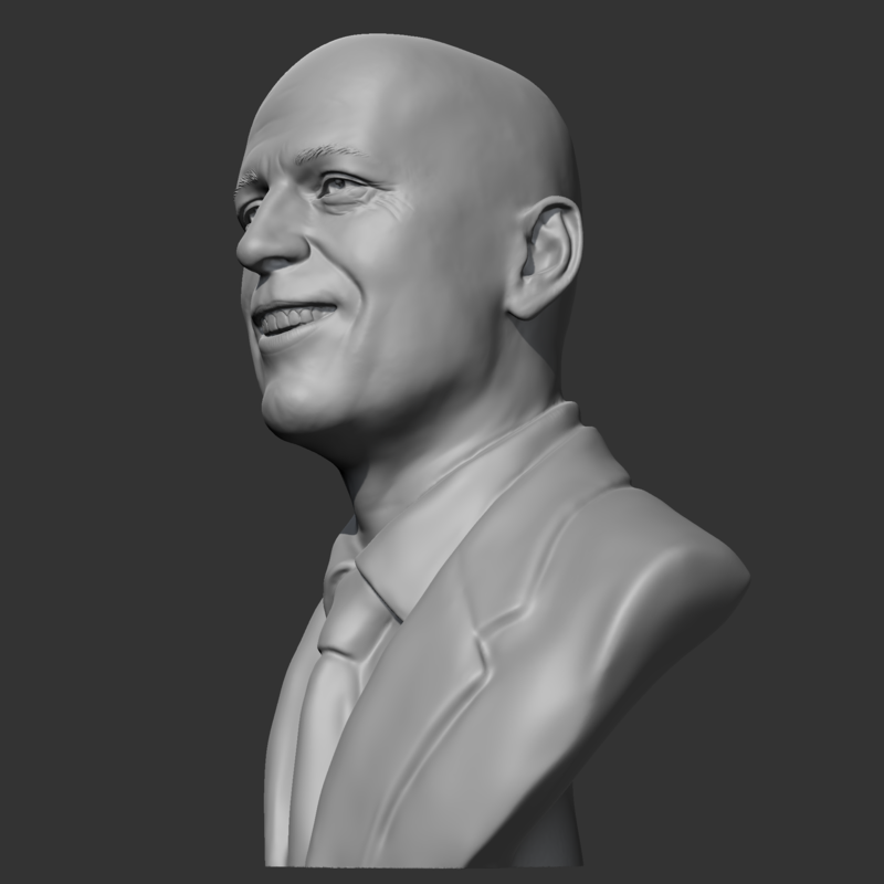 Bruce Willis 3D print model - Pinshape