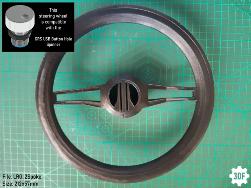 Arcade Spinner Steering Wheel - GRS USB Button Hole Compatible - Pinshape