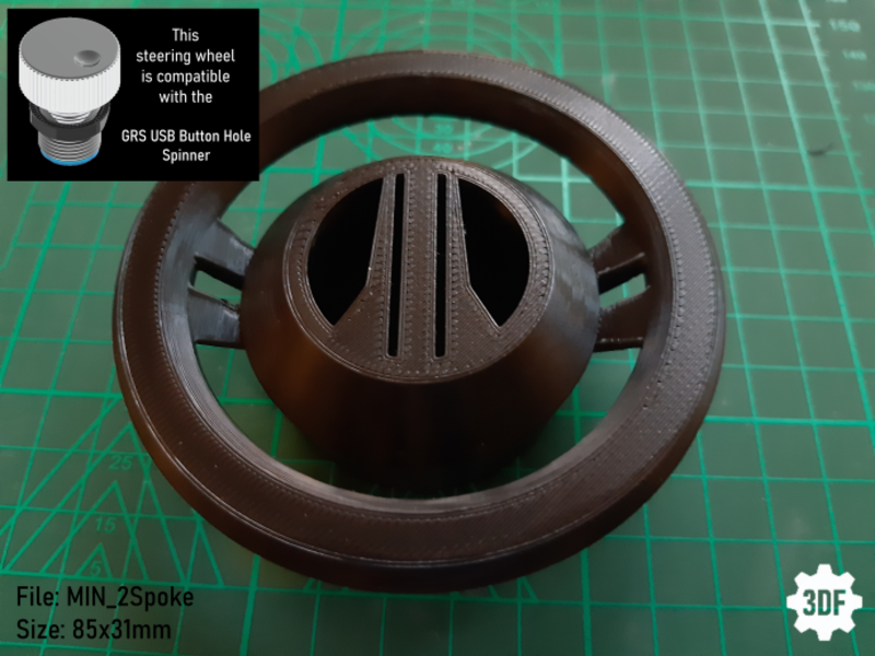 Arcade Spinner Steering Wheel - GRS USB Button Hole Compatible - Pinshape
