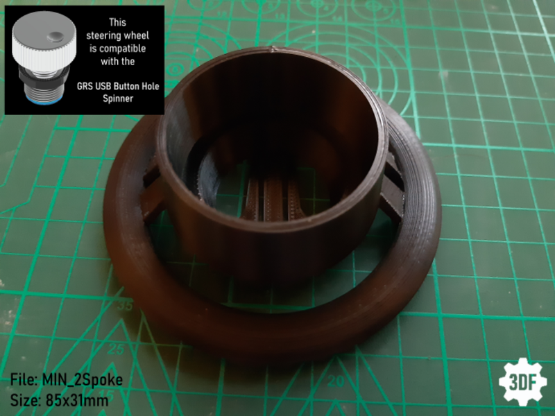 Arcade Spinner Steering Wheel - GRS USB Button Hole Compatible - Pinshape