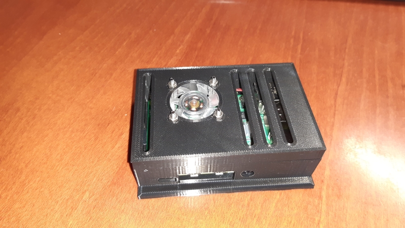 Socket case for Raspberry Pi 4 with fan - Pinshape