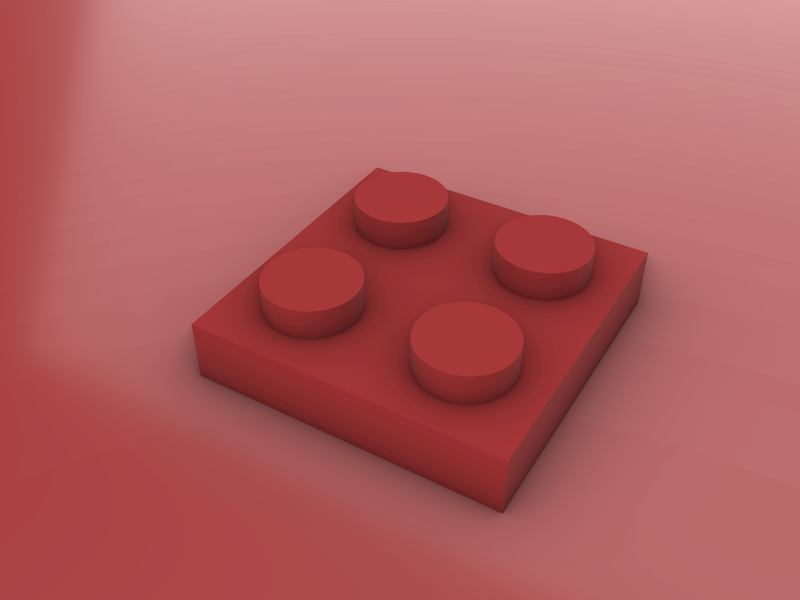 LEGO Plate 2X2 - Pinshape