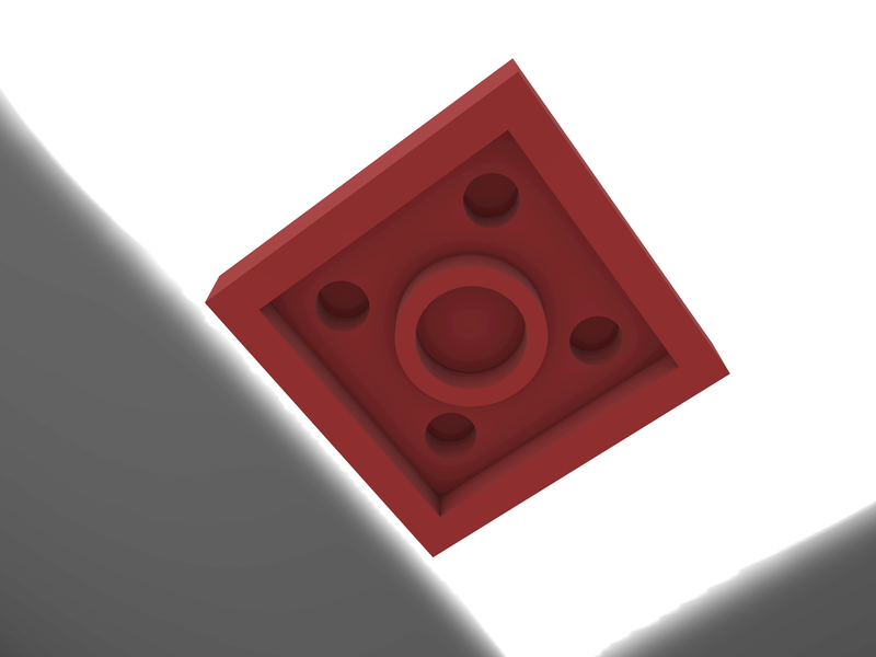 LEGO Plate 2X2 - Pinshape