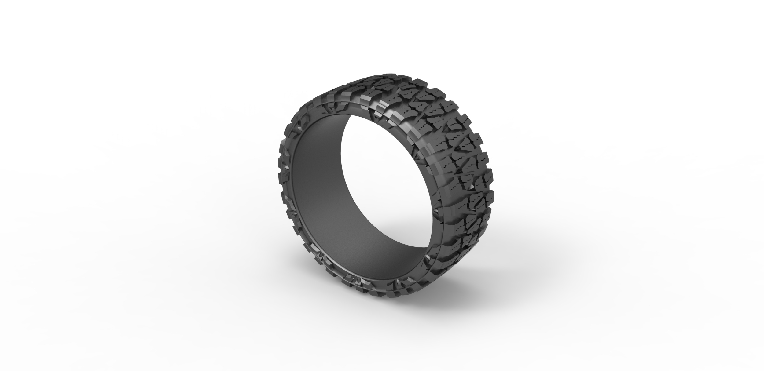 Mud Tire Engagement Rings