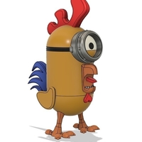 3D Printed MINION CHICKEN (THE RISE OF GRU) #1 by 3dBuzzStudios | Pinshape