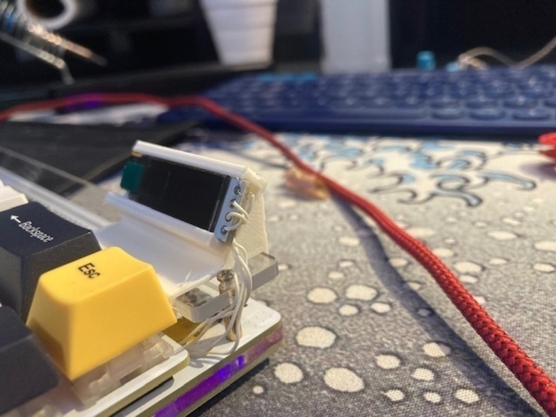 Nibble 65% OLED Display Bracket - Pinshape