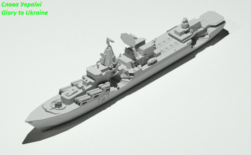 3D Printed Russian cruiser Moskva + bonus (the end) by harakternuk ...