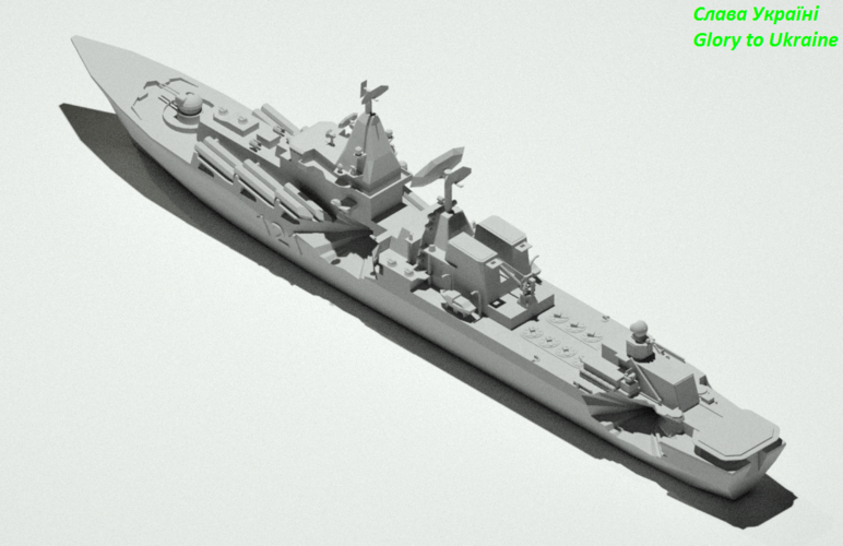 3D Printed Russian cruiser Moskva + bonus (the end) by harakternuk ...