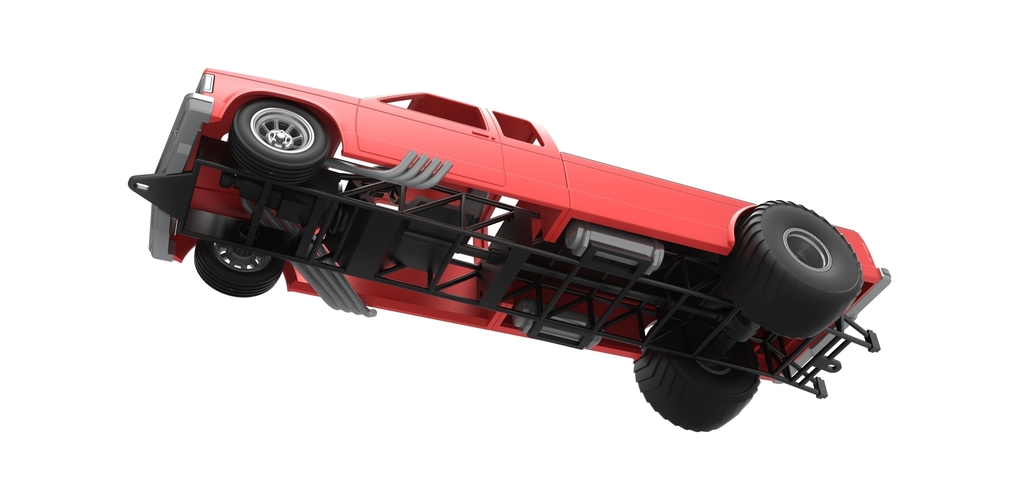 3D Printed Pulling truck 2wd 2 Scale 1:25 by CosplayItemsRock | Pinshape