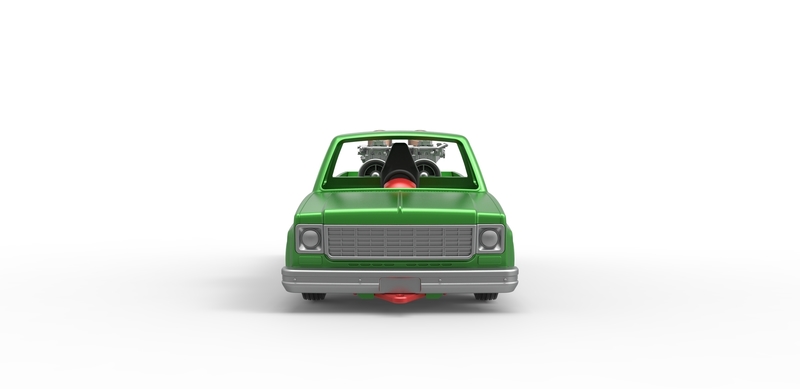 Jet pulling truck 2wd Scale 1:25 - Pinshape
