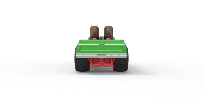Jet pulling truck 2wd Scale 1:25 - Pinshape